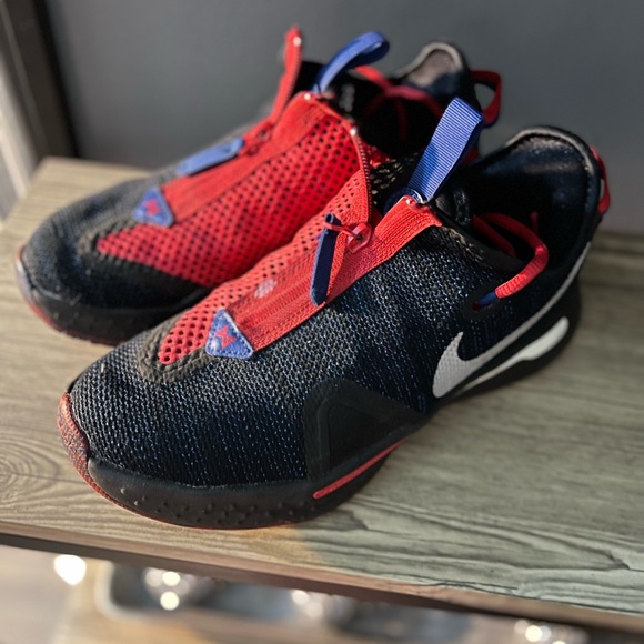 Nike | Shoes | Blue And Red Nike Paul George Sneaker | Poshmark